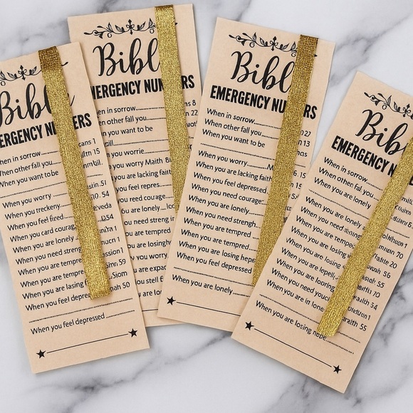 kkcollectionsss | Party Supplies | Elegant Gold Bible Bookmarks With ...